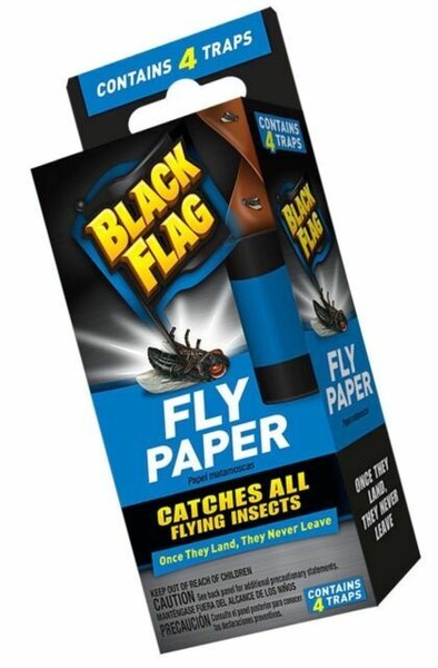 4 PK Black Flag Fly Paper Insect Trap for sale online | eBay