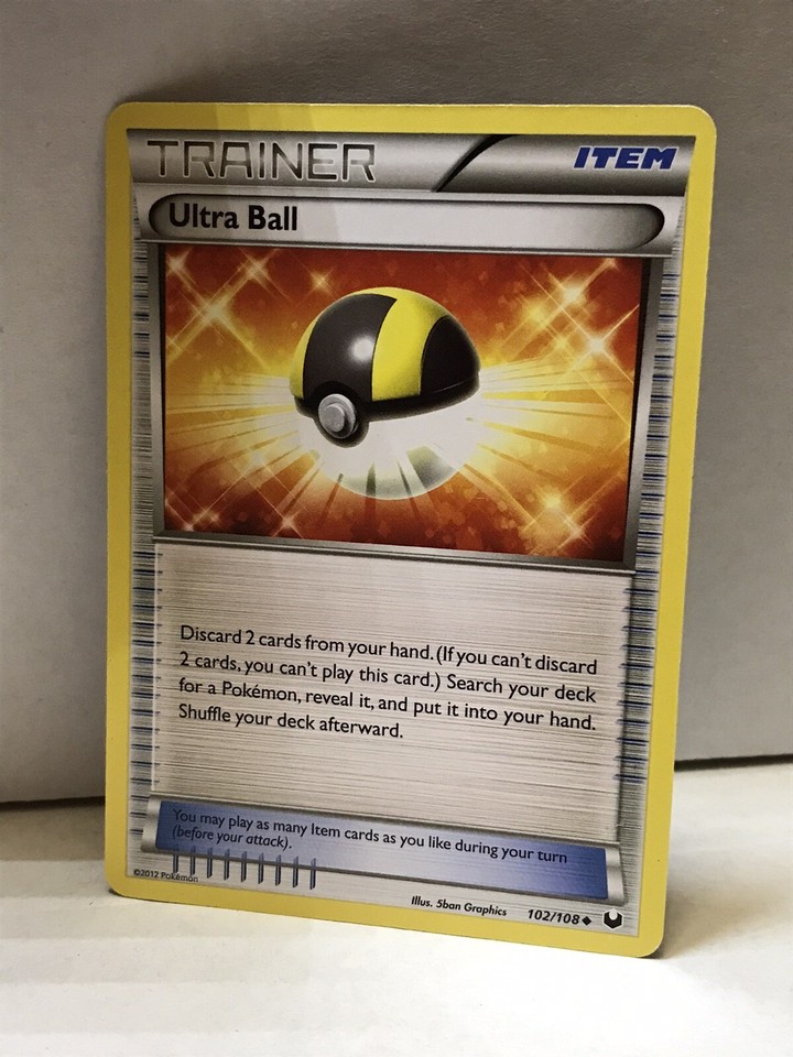 Ultra Ball #102/108 Trainer Non-Holo Dark Explorers 2012 Pokémon TCG ...