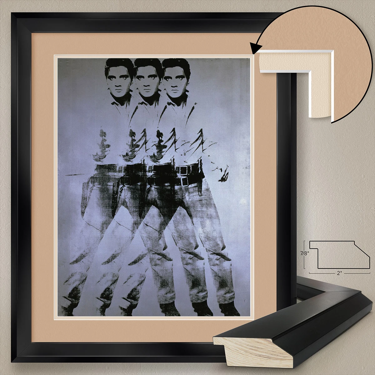 Andy Warhol Triple Elvis