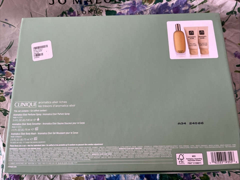 Clinique Aromatics Elixir Riches Gift Set Of 3 NIB | eBay