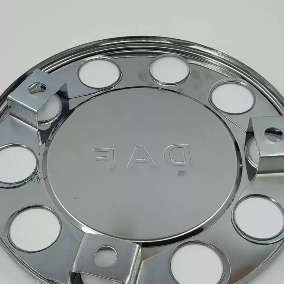 For Daf Truck Stainless Steel 22.5" Truck Wheel Trim Covers 4 Pcs | eBay UK