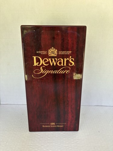 Dewar's Blended Scotch Whisky Signature Bottle Empty Display Box Only ...