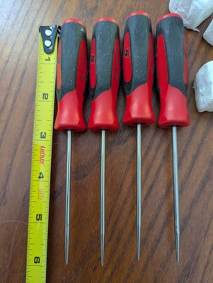 NEW Snap-on Tools USA RED Mini Instinct Soft Grip Straight Awl Pick ...
