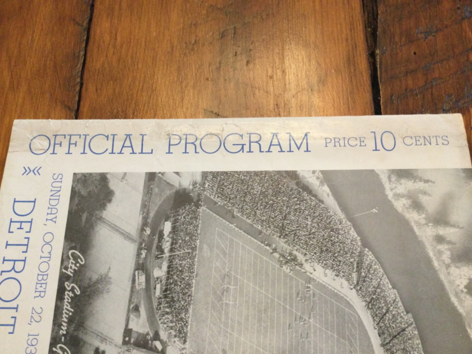 1939 Green Bay Packer NFL Program Old City Stadium, Championship Season ...