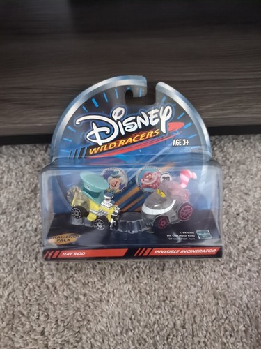 Hasbro Disney Wild Racers Hat Rod & Invisible Incinerator Die Cast Cars ...