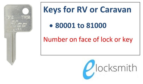 Key Cut to Your Code Number Fits Trimark, Winnebago RV Motorhome ...