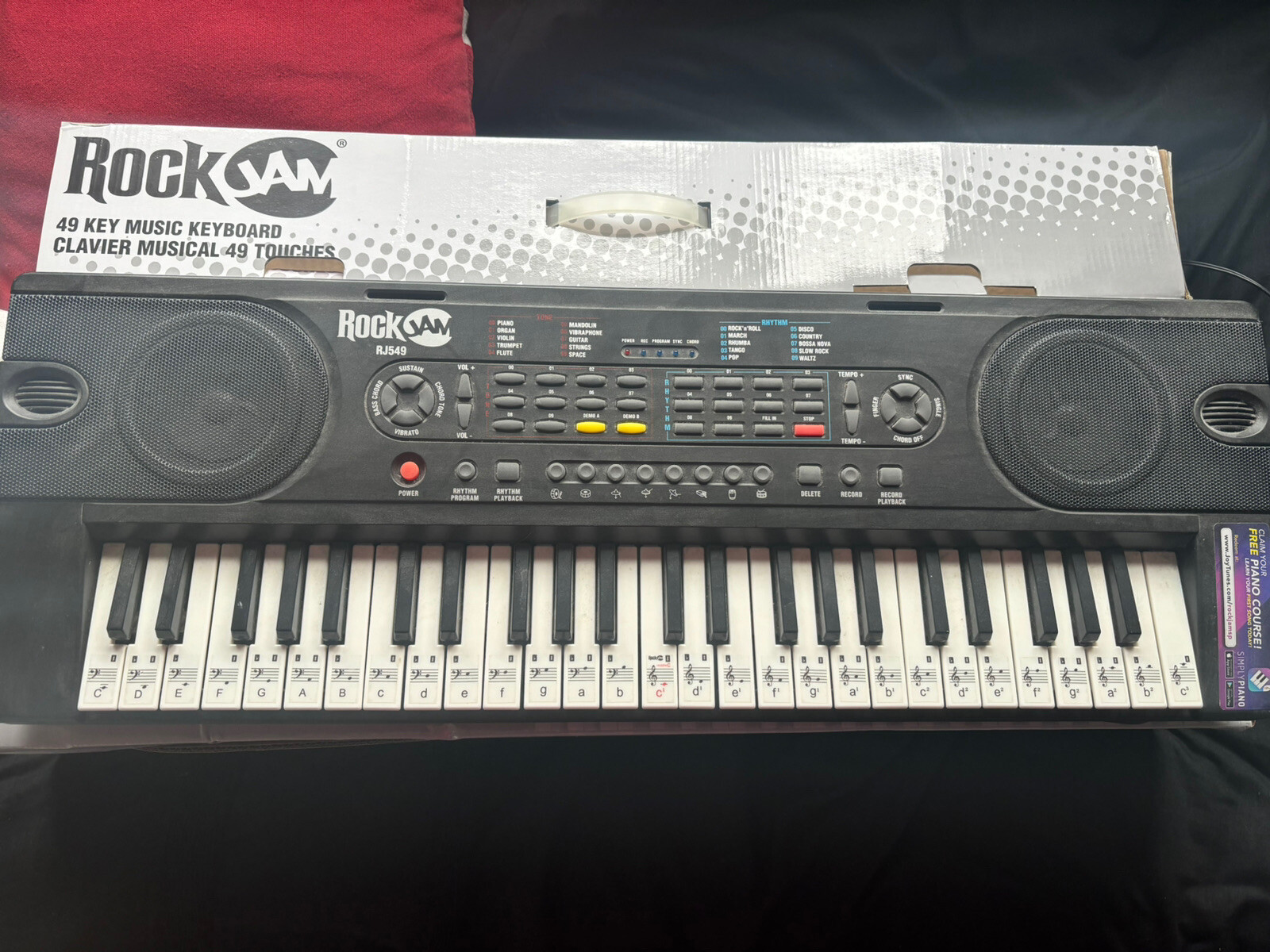 RockJam RJ549 49-key Portable Digital Piano Keyboard 5025087002728 | eBay