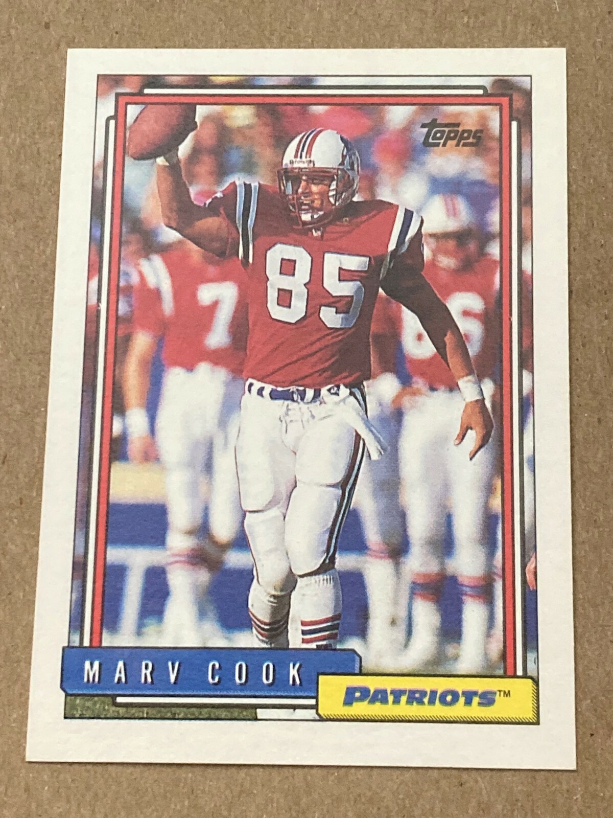 **YOU PICK ONE** MARV COOK 1992 football card single ~ IOWA / PATRIOTS ...