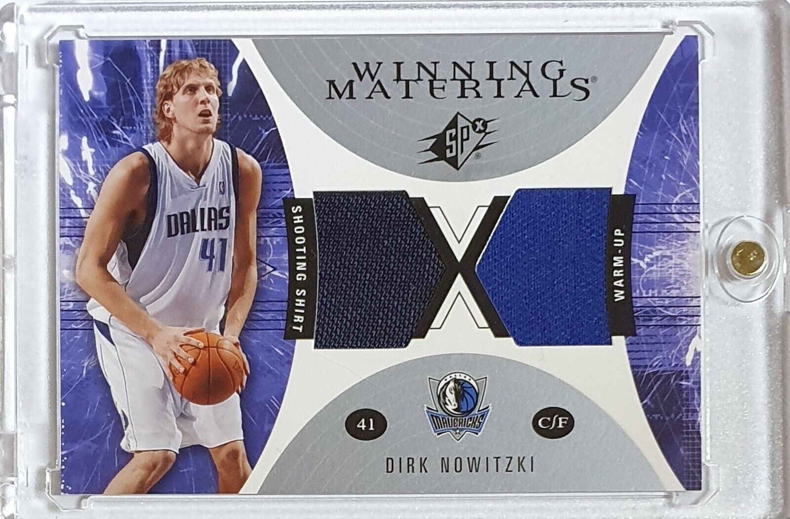 2003 Upper Deck SPx Dirk Nowitzki #PATCH Dual Game Worn Jerseys - Rare ...