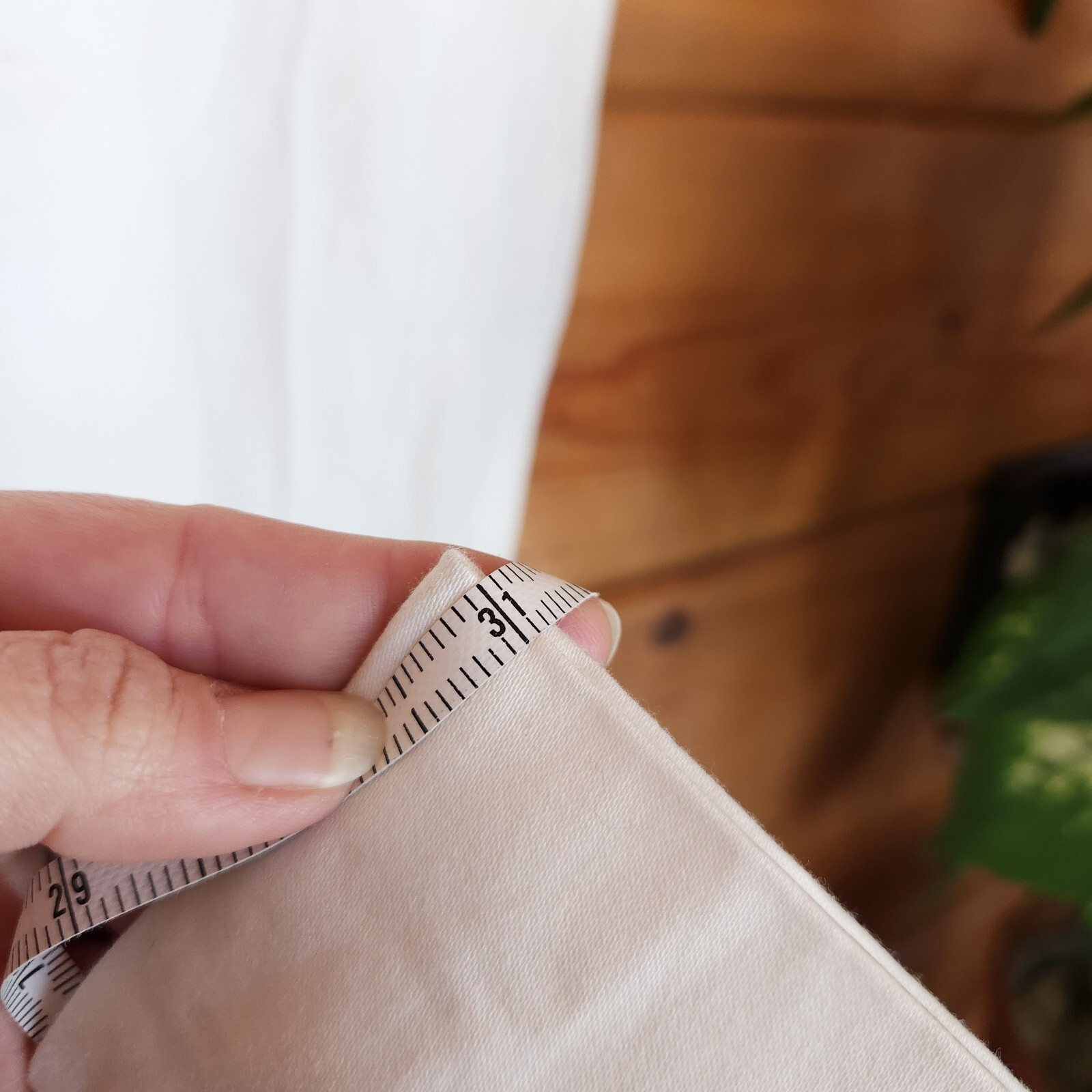 Sag Harbor NWT Denim White Pants Trousers Button Slash Pockets Plus Sz ...