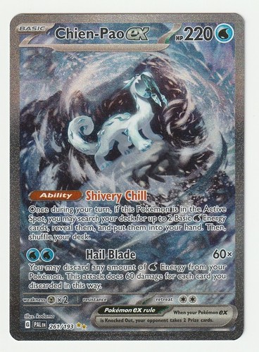 Pokémon TCG Chien-Pao Ex 261/193 Paldea Evolved Rare Holo Full Art Card ...