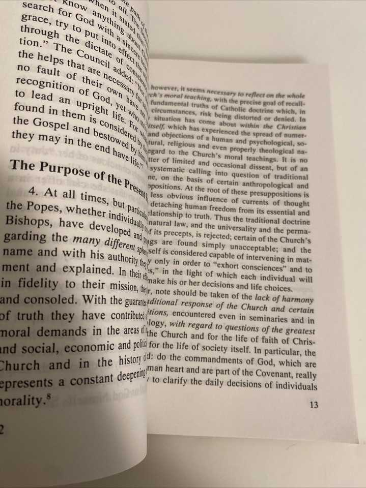 THE SPLENDOR OF TRUTH Veritatis Splendor Encyclical Letter of John Paul ...