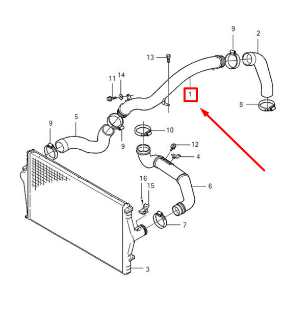 Vi701255 05-09 Volvo S60 Intercooler Pipe Tube 8638967 OEM for sale ...