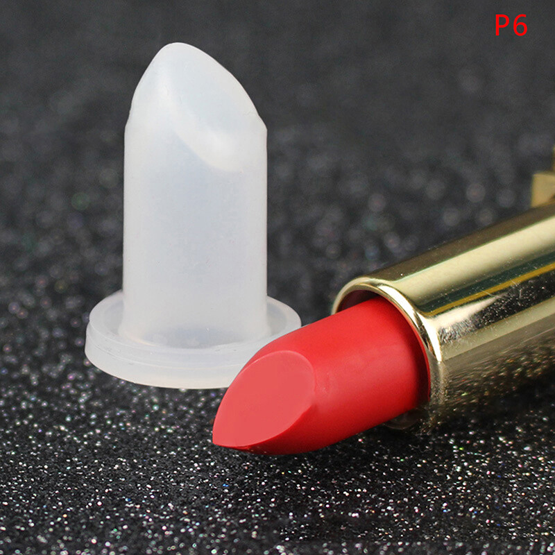 6 Types Lipstick Mold Silicone DIY Lip Balm Cosmetic Mould Holder Craft ...