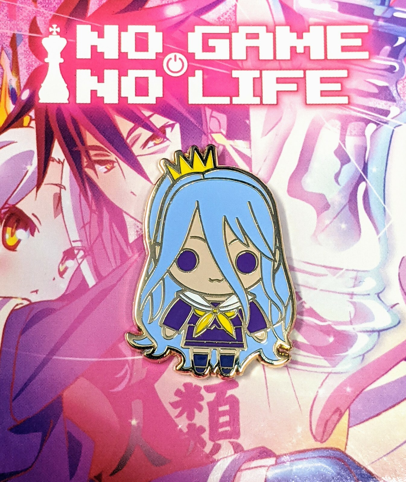 No Game No Life Shiro Collector's Pin Chibi Enamel Figure Anime NGNL | eBay