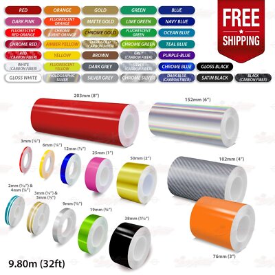 Roll PIN STRIPE Car Model Motorcycle Bike Truck Decal Line TAPE Vinyl ...