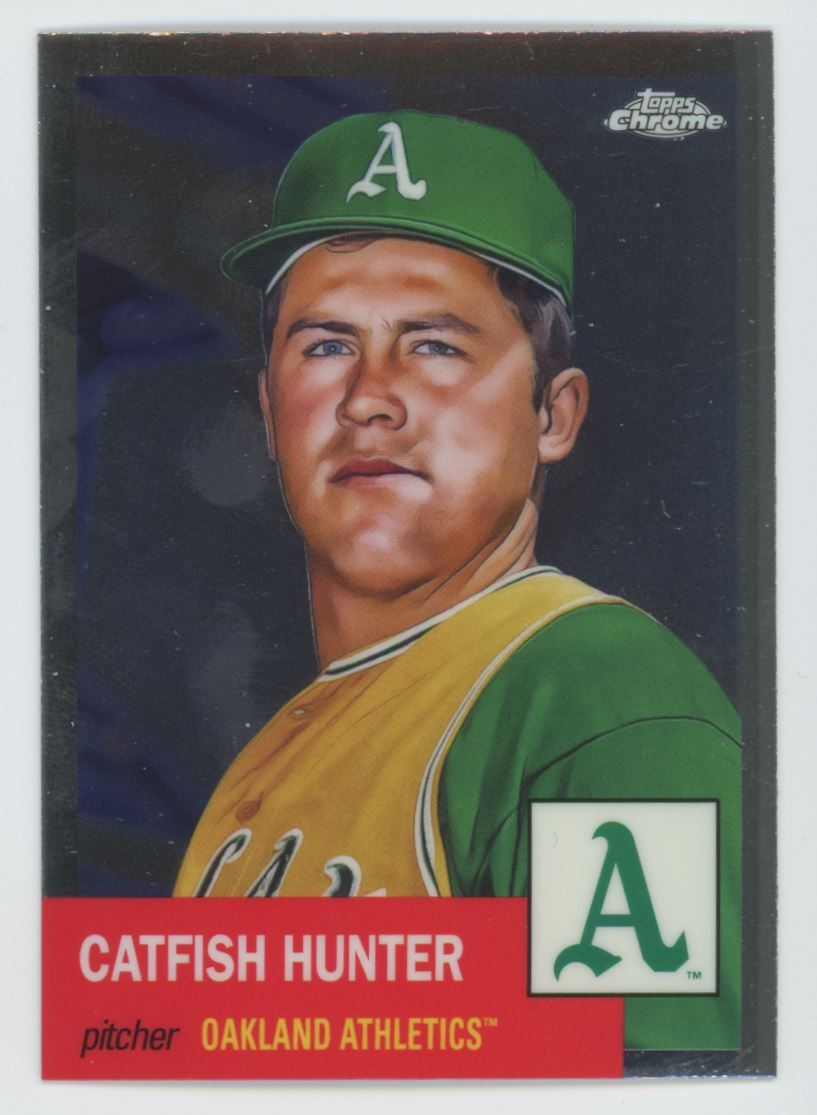 2022 Topps Chrome Platinum Anniversary Catfish Hunter Oakland Athletics ...