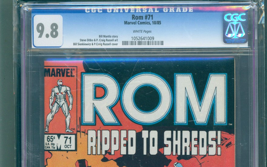 Rom #71 CGC 9.8 NM+ White pgs 1985 Art by Steve Ditko & SIENKIEWICZ | eBay