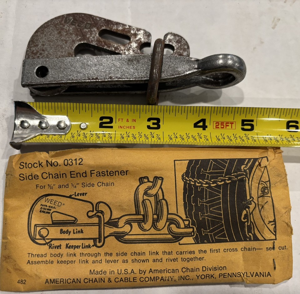 *USA* TIRE CHAIN END FASTENER COMMERCIAL TRUCK Side Chain Fastener ...