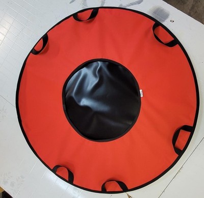 44" recreational snow tube cover, Replacement cover. RED TOP/WHITE ...