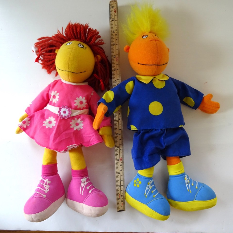 BBC CBeebies Tweenies 'Jake' & 'Fizz' Plush Soft Toys Pair 35cm Vintage ...