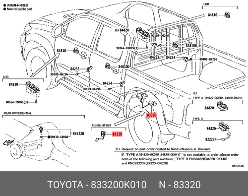 Genuine OE Gage Assembly Fuel Sensor 833200K010 for Toyota 83320-0K010 ...