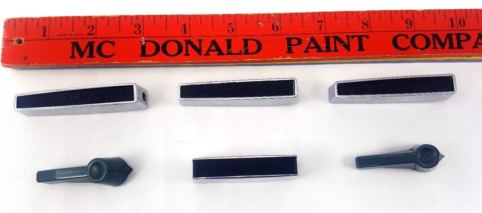 VTG Lot 6 Metal Handle Knobs Set Screws Ham Tube Radio Amp Guitar (3 ...