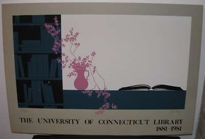 SIGNED &NUMBERED JAN ROY University of Connecticut Library 35" x 24 ...