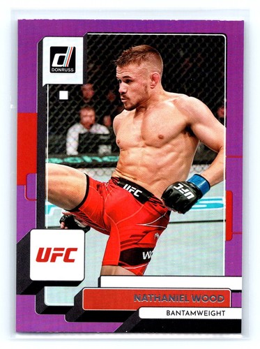 2023 Donruss #27 Nathaniel Wood Purple Bantamweight Mint | eBay