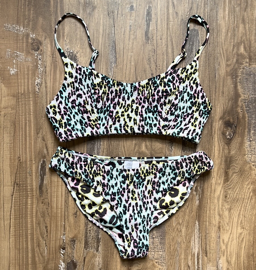 Peixoto Colorful Leopard Print Bikini Set Womens Sz S… - Gem