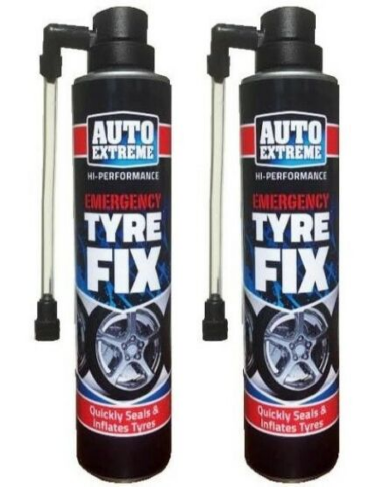 2 x 300 ML QUICK FIX CAR EMERGENCY FLAT TYRE INFLATE PUNCTURE REPAIR KIT | eBay UK