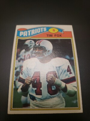 1977 Topps Tim Fox Rookie New England Patriots #422 | eBay
