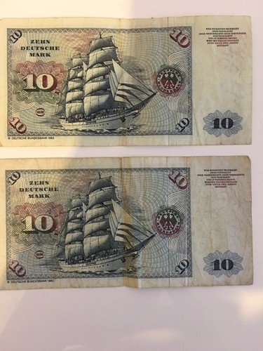 Benknotes Zehn Deutsche Mark 10 Bundesbank Januar 1980 | eBay