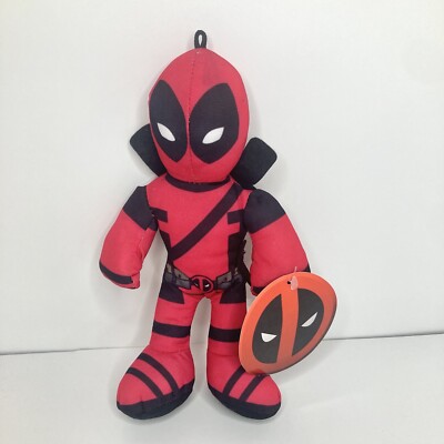 Marvel Comics Deadpool 9" Stuffed Animal Plush Toy Red Hanging | eBay