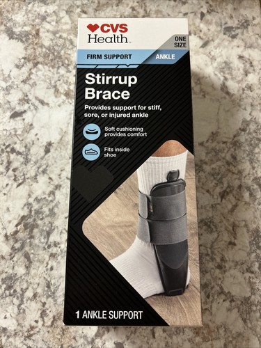 CVS Health Stirrup Ankle Brace, Firm Support - One Size | eBay