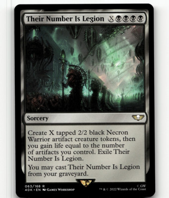 MTG Their Number Is Legion - Universes Beyond: Warhammer 40,000 | eBay