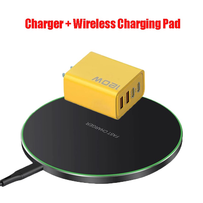 120W wireless fast charger charging pad base, suitable for iPhone ...
