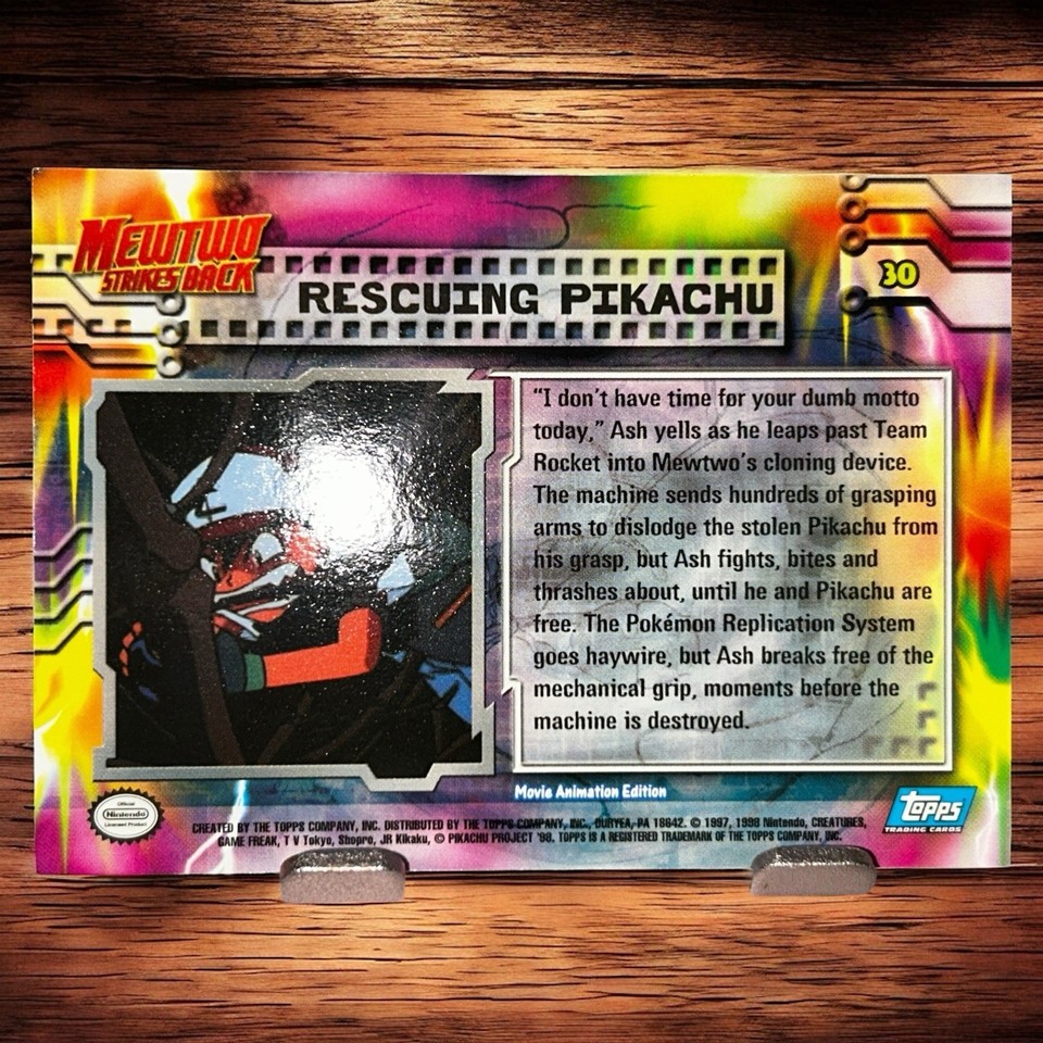 Pokemon Topps - Mewtwo Strikes Back - English #30 Scene Card 1998 Blue ...