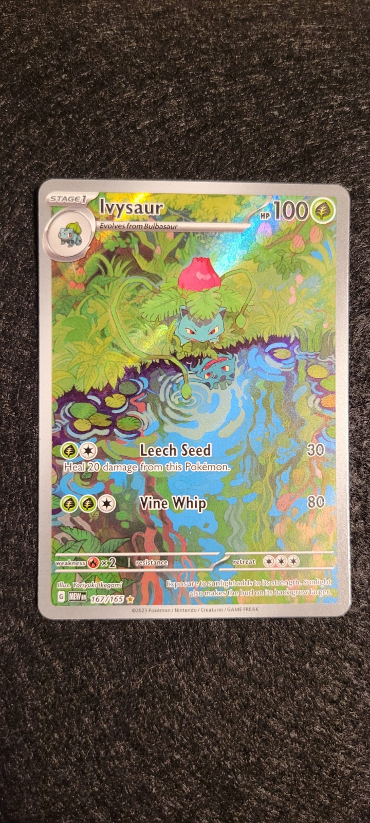 Ivysaur 2023 Scarlet & Violet: 151 #167/165 Illustration Rare Price ...