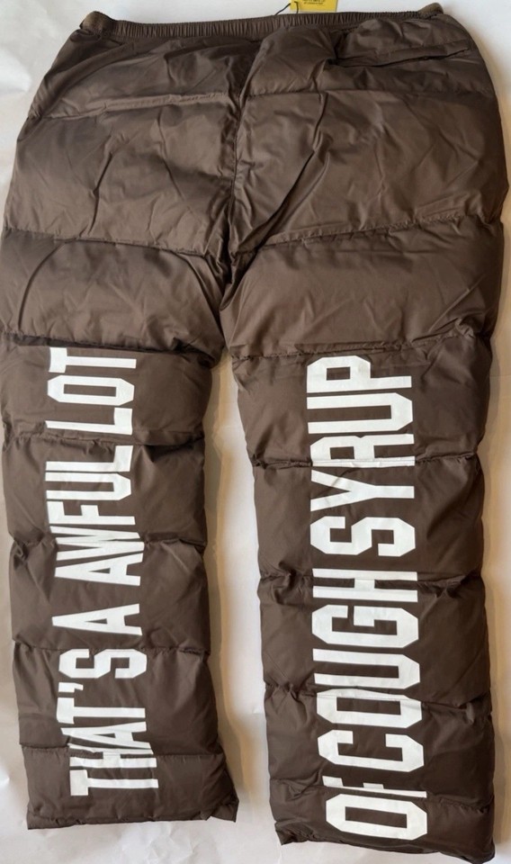That’s A Awful Lot Of Cough Syrup Puffer Pants, NWT Authentic Mocha ...