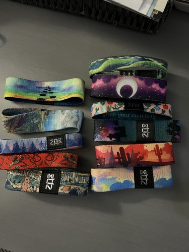 Zox Straps Wristband Lot of 11 Size Large Pretty Good Shape, No Cards ...