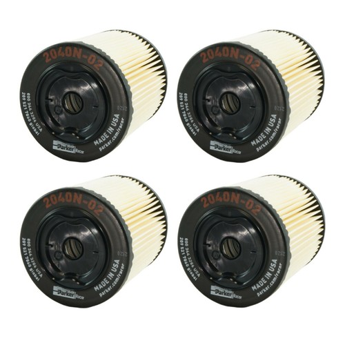 4 X RACOR 2040SM-OR 2-Micron Fuel Filter Element, P552043, FS20401 ...