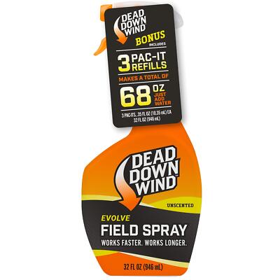 Dead Down Wind Evolve Field Spray 32 oz 3 Pack Scent Elimination for ...
