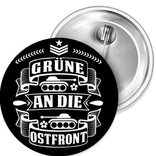 Grüne an die Ostfront Ukraine Button Anstecker Aufkleber Auto-Magent ...