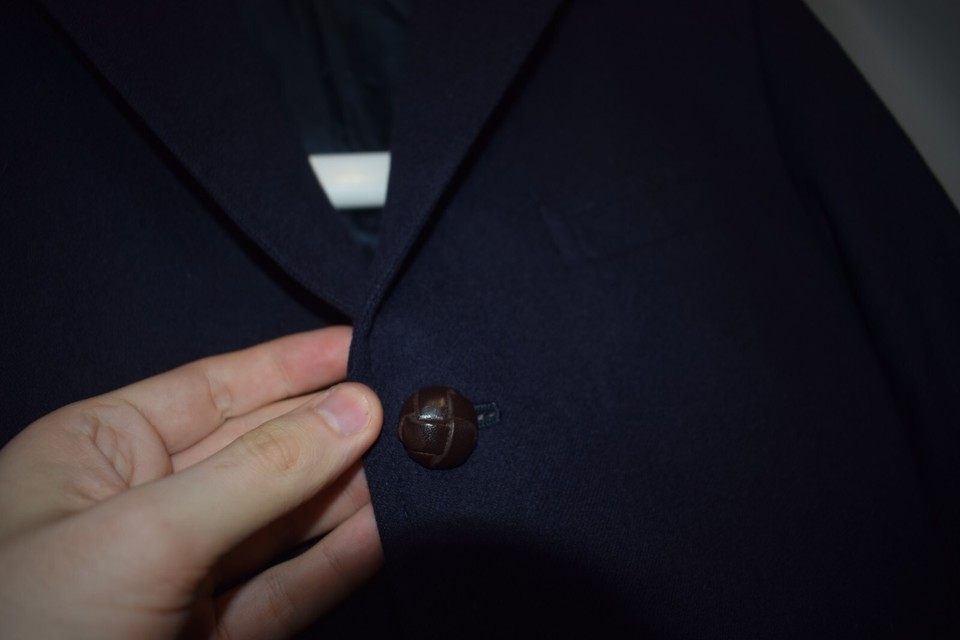 Polo Ralph Lauren Wool Cashmere Navy Hacking Blazer Jacket Sport Coat ...