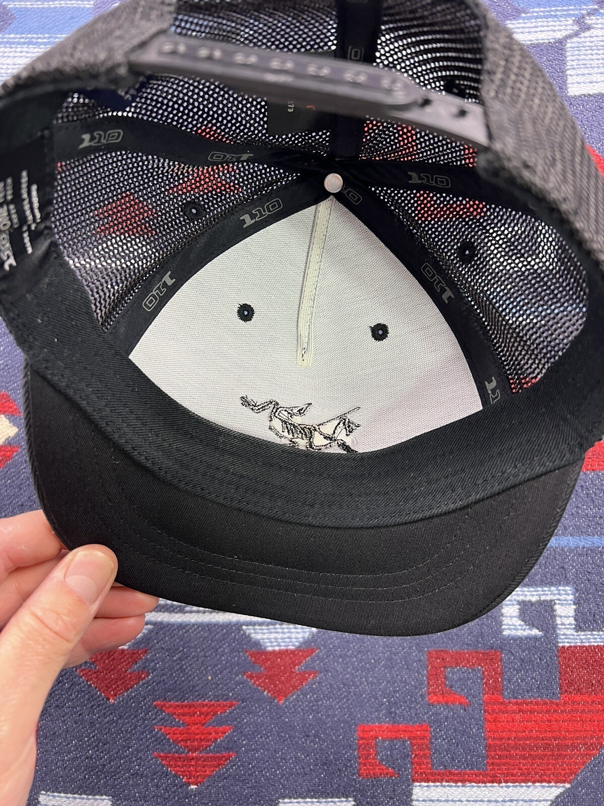 RARE! Arcteryx 110 SHORT BILL Logo Trucker Hat CAP T… - Gem