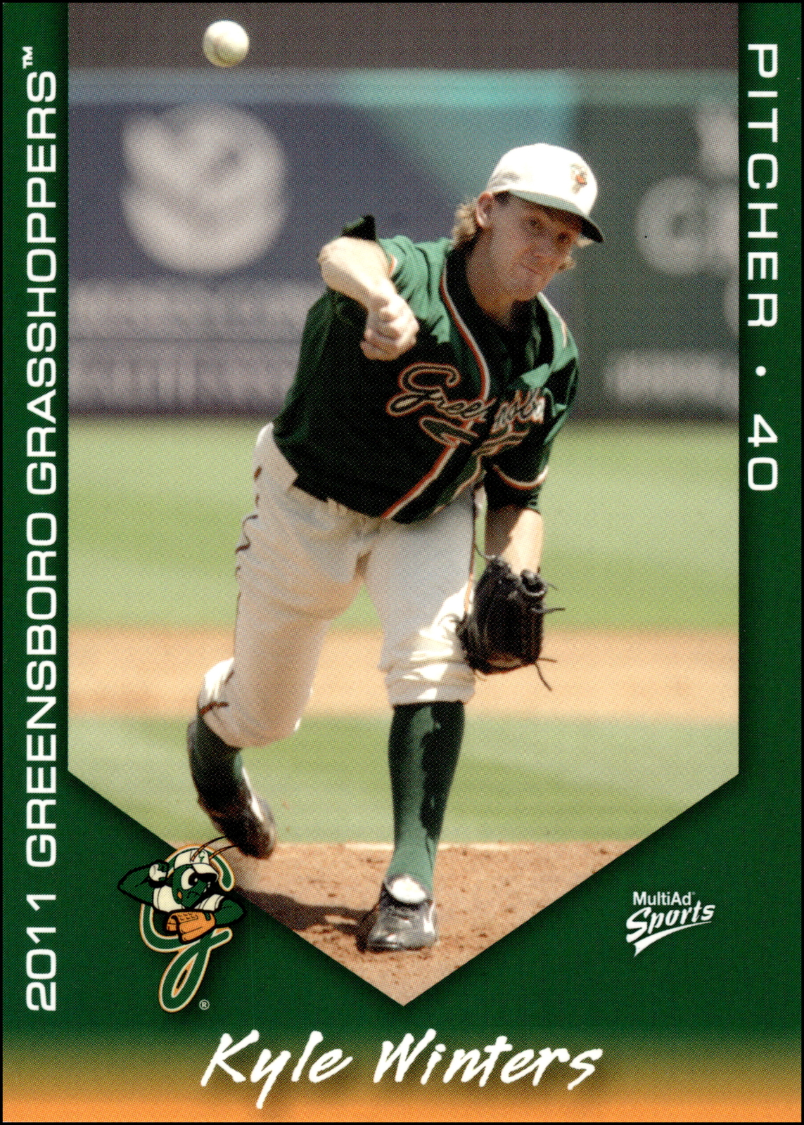 2011 MultiAd #15 Kyle Winters Greensboro Grasshoppers | eBay