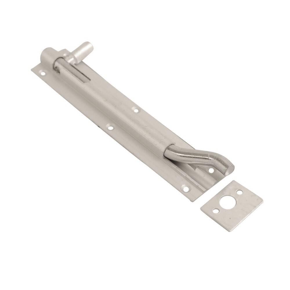 Satin Aluminium Barrel Bolt Cranked Necked Straight Slide SAA Door Lock ...