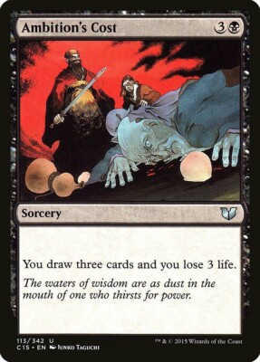 Ambition's Cost Commander 2015 Light Play MTG Magic DNA GAMES | eBay