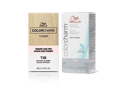 Wella Color Charm Toner T10 Pale Blonde & T28 Natural Blonde Combo | eBay